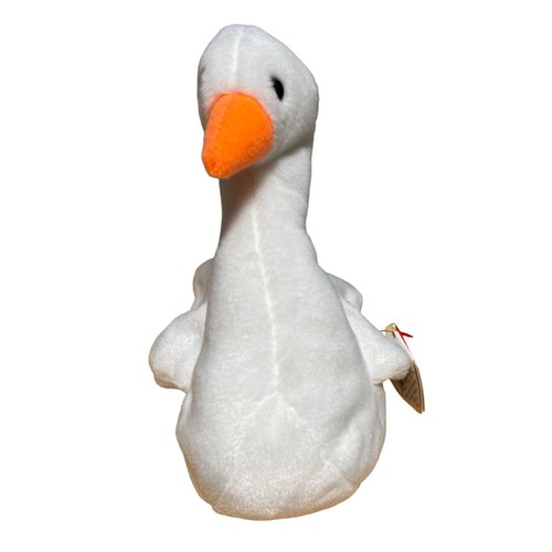 Ty Beanie Babies Gracie Swan Plush Stuffed Animal Hang 4th Gen Tush 4th ...