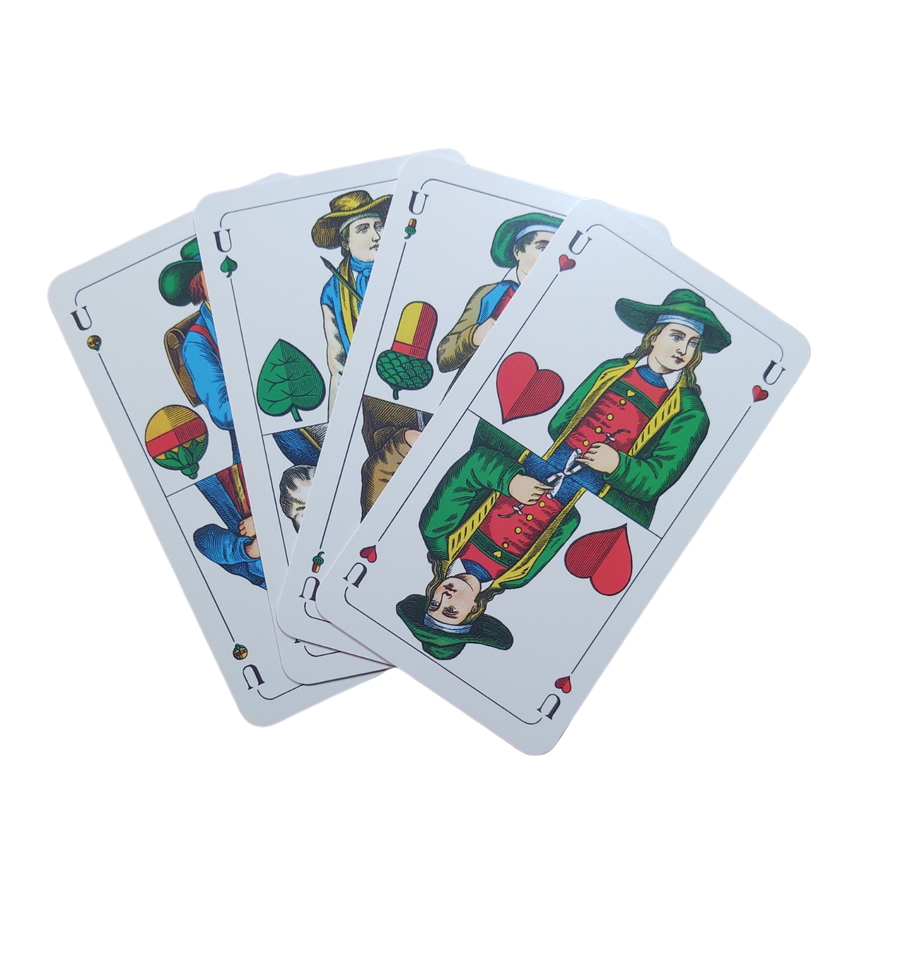 German Card Games Gaigel Binokel - Schwarzer Peter - Beautiful Colorful ...