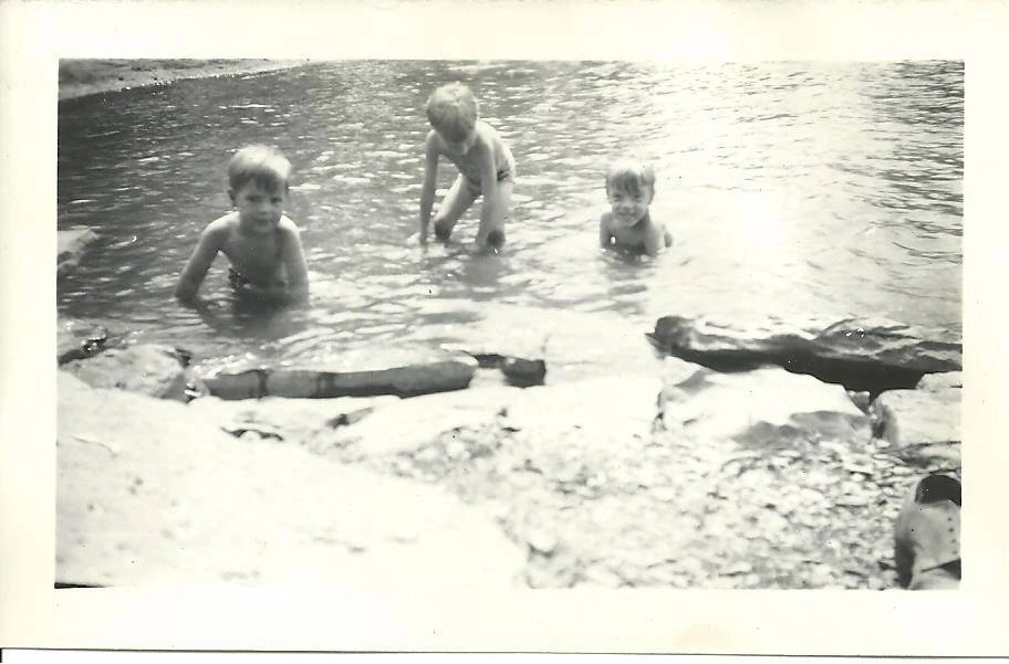 Young Boys Bathing