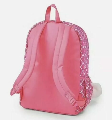 Justice Girl's Pink Mermaid Sequin Sparkle Backpack & Lunch Tote Set ...