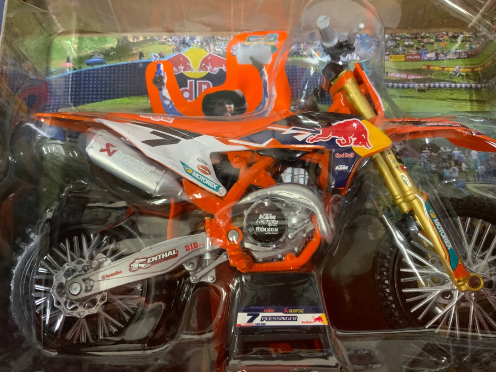 NewRay AARON PLESSINGER FACTORY KTM 1:12 Die-Cast Motocross MX Toy ...