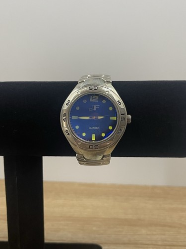 JF Men's Silver Tone Analog Quartz Watch | eBay