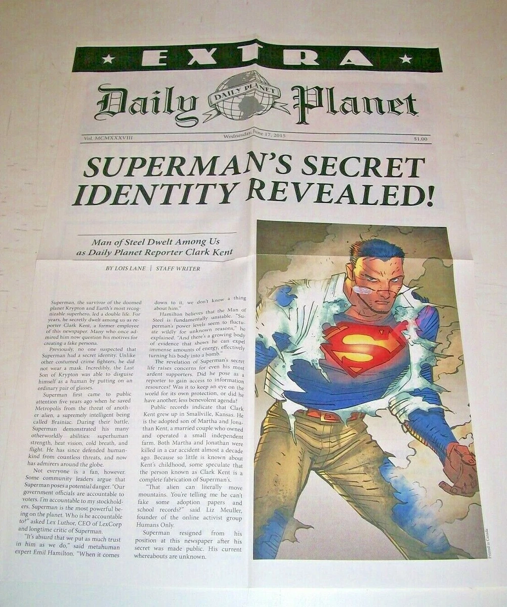 Daily Planet Newspaper Logo Superman