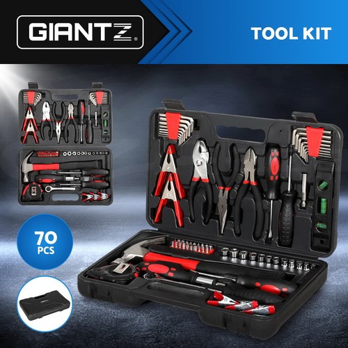 Giantz 70pcs Hand Tool Kit Set Box Household Automotive Repair Workshop w/Case | eBay