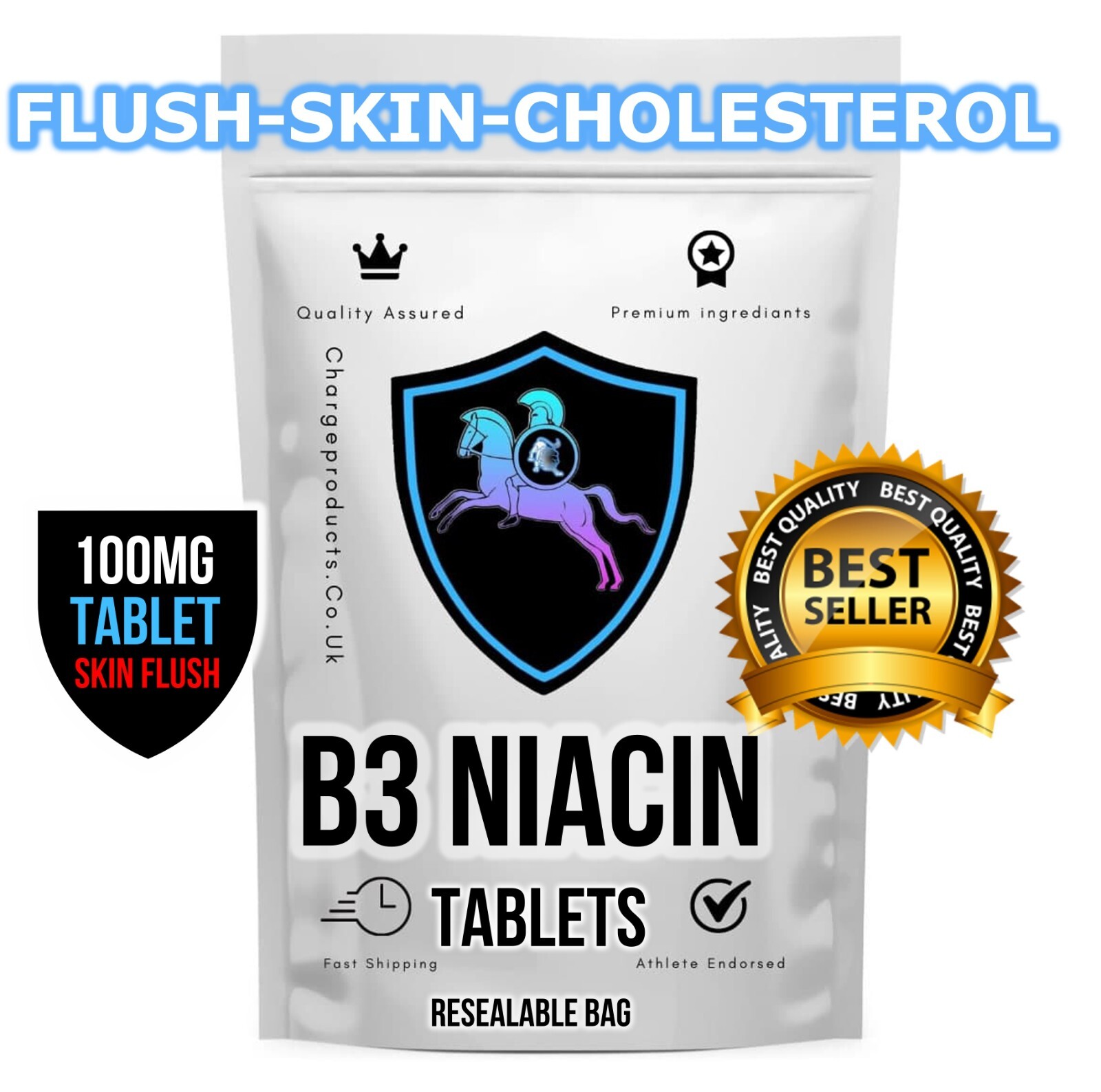 Niacin Vitamin B3 Strong 500mg Capsules Flushing Nicotinic Acid NAD | eBay