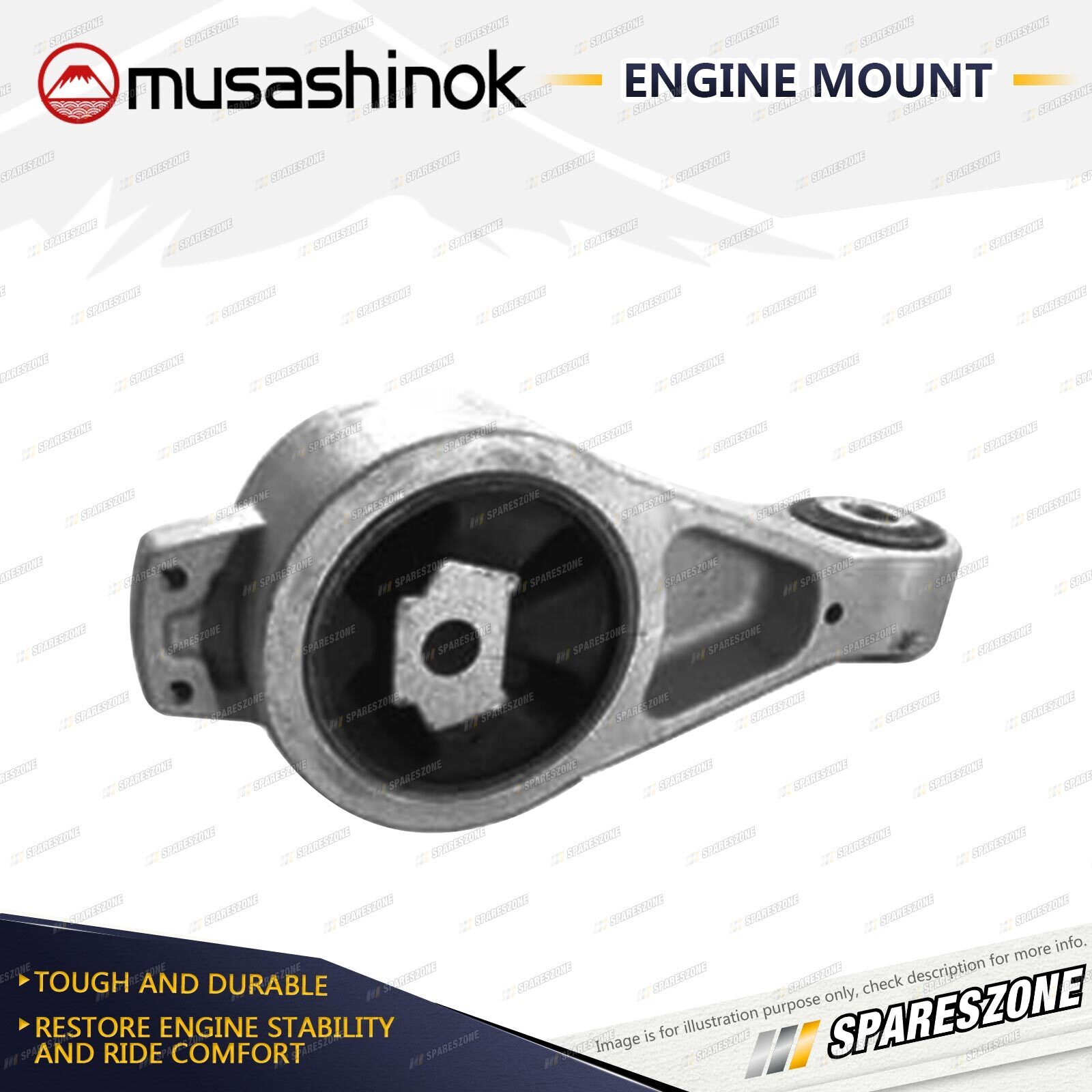 1x Musashinok RH Top Eng. Buffer Engine Mount for Jeep Compass MK 2.4L ...