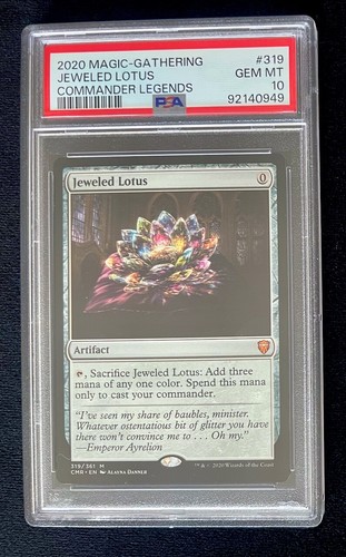 JEWELED LOTUS Magic the Gathering MTG Commander Legends 319/361 PSA 10 ...