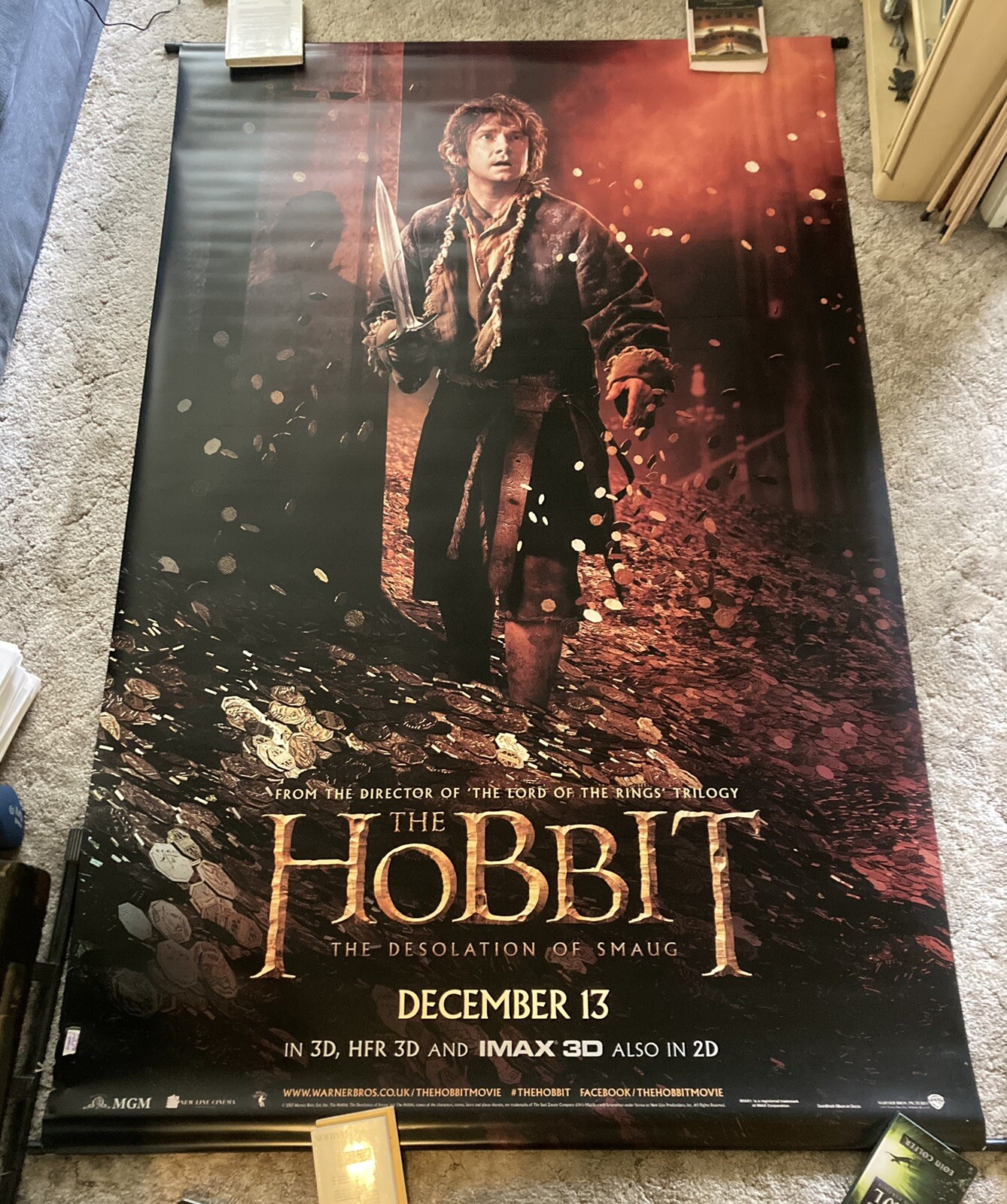 The Hobbit Desolation of Smaug Poster Banner 8x5 Feet | eBay