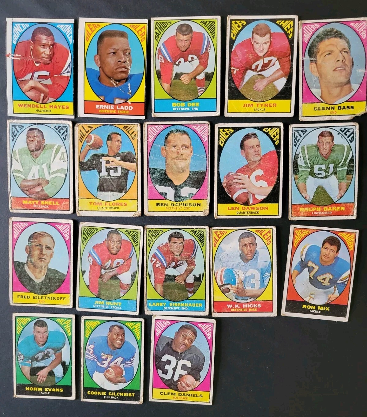 1967 Topps Football Lot - 18 Great Vintage Football Cards | eBay