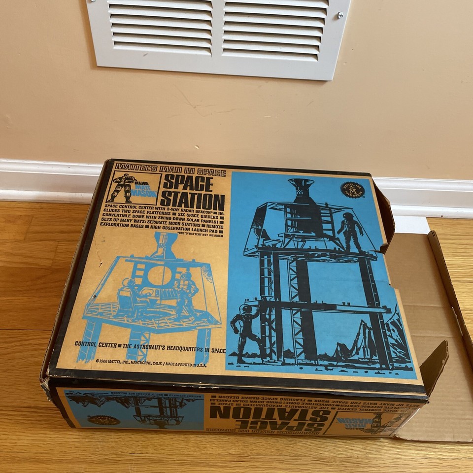 Vintage Mattel 1966 Major Matt Mason Space Station #6308 ( Empty Box ...