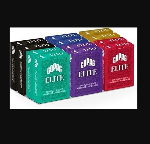 12-pack Copag Elite 100% Plastic Playing Cards, Poker Size (Standard ...