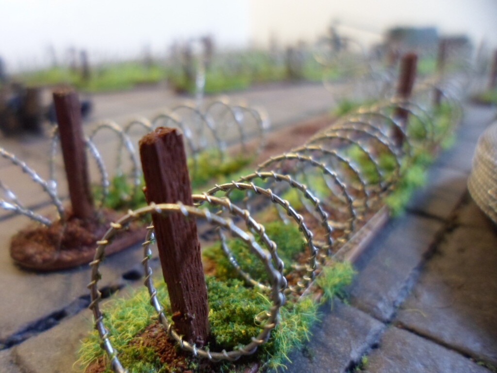 Barbed wire 15mm 20mm 28mm 1/72 1/56 Wargame Terrain 50 yards | eBay