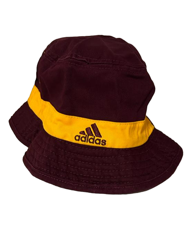 Adidas Arizona State Sun Devils Fan Bucket Hat, Maroon/Yellow, Small ...