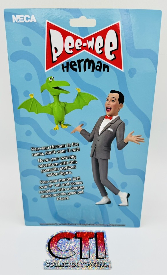IN HAND - NEW NECA PEE-WEE HERMAN - PEE-WEE & PTERRI ACTION FIGURE ...