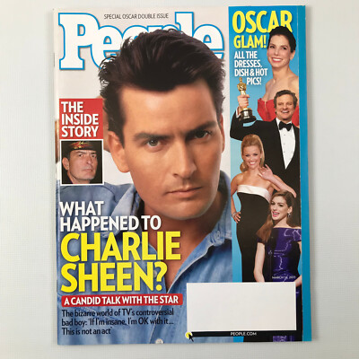 People Magazine March 14, 2011 Subscription Edition Cover: Charlie ...
