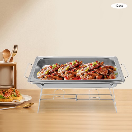 12pcs Foldable Chafing?Wire Racks Full Size Catering Buffet Stand ...