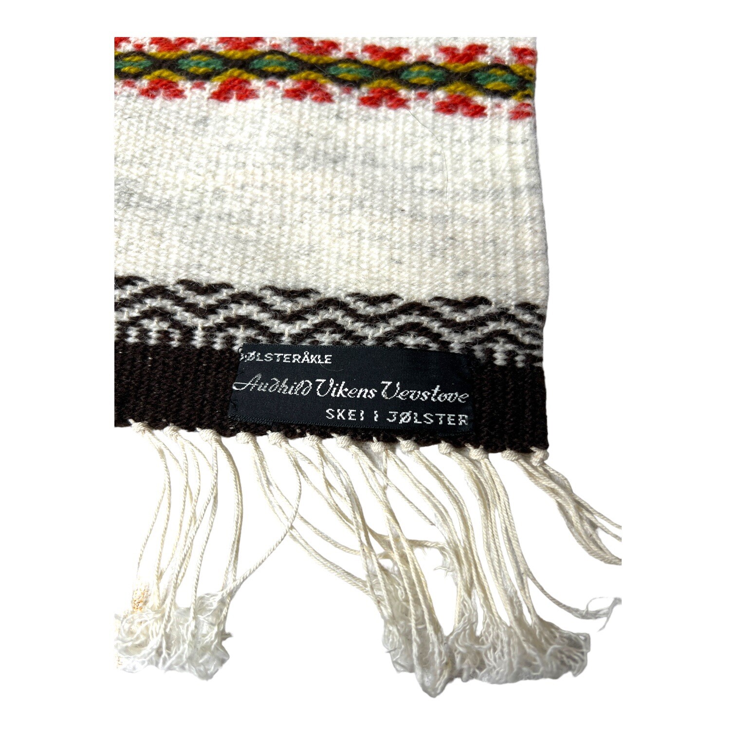 Audhild Vikens Vevstove Norwegian Woven Wool Table Runner Wall Hanging ...