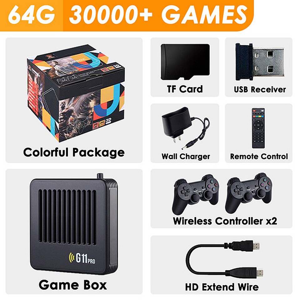 G11 Pro Video Game Console Dual System Video Game Box Console for ...
