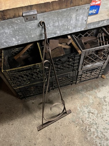 Old Advertising Trade Sign Metal Hanger Mounting Bracket 36” Long 22 ...