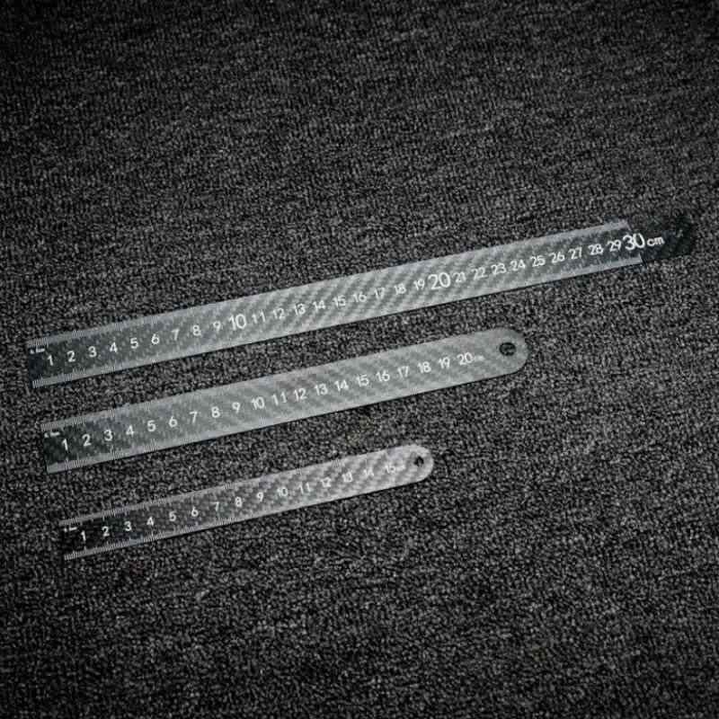 Real Carbon Fiber Ruler Drawing and Measuring Metric Workshop Office 15 ...