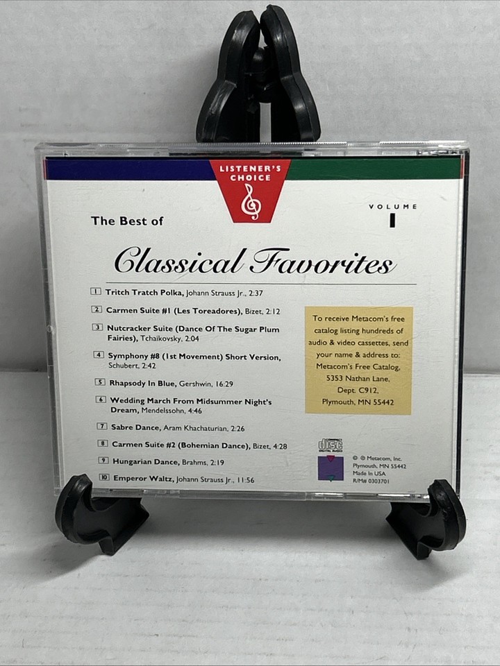 The Best Of Classical Favorites Listener's Choice Vol 1 (CD) | eBay