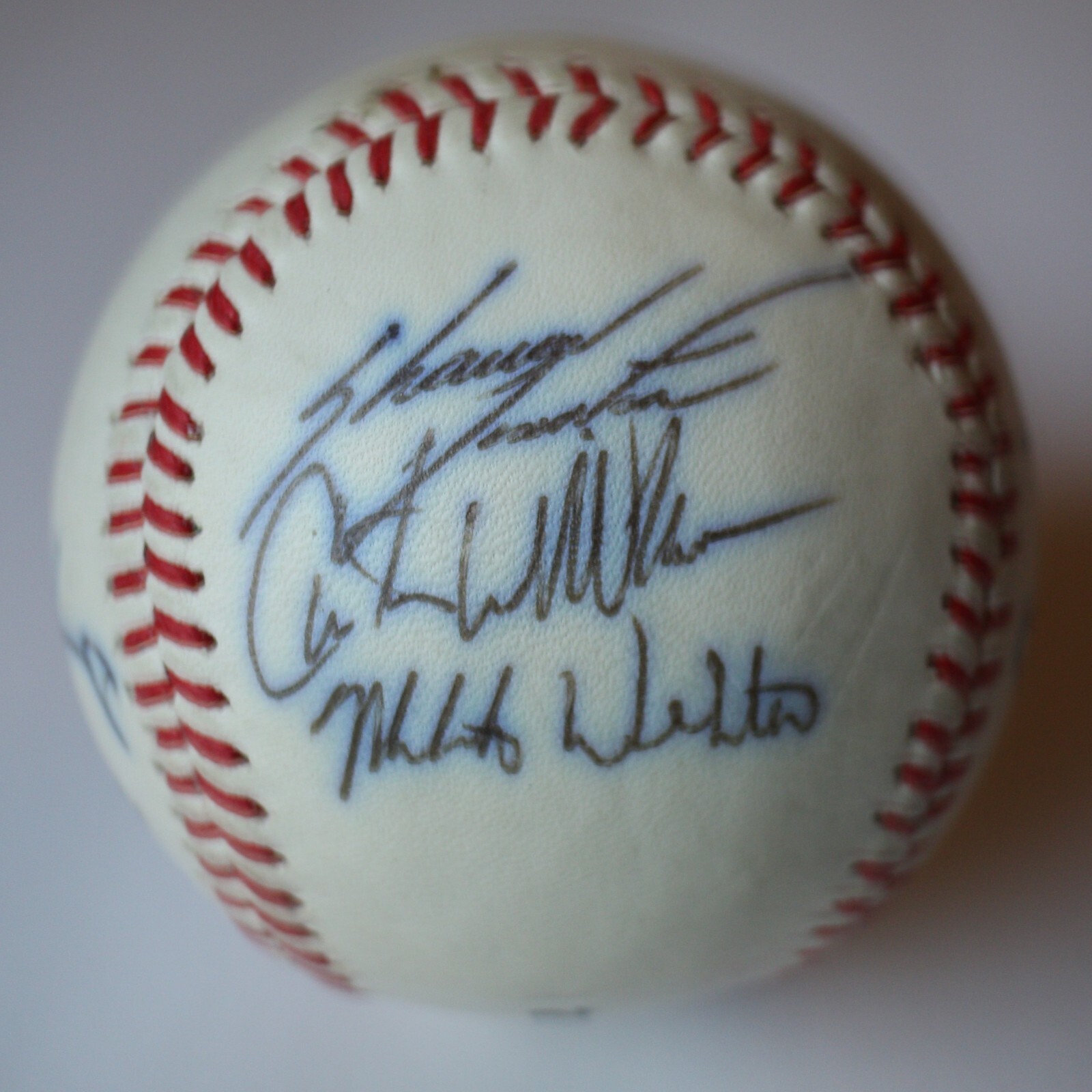 1989 Chicago Cubs Signed Baseball Autographed Auto Ball Mark Grace ...