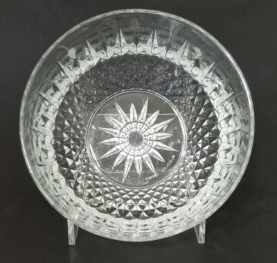 Vintage ARCOROC FRANCE Luminarc Crystal Glass Serving Bowl Salad Soup ...