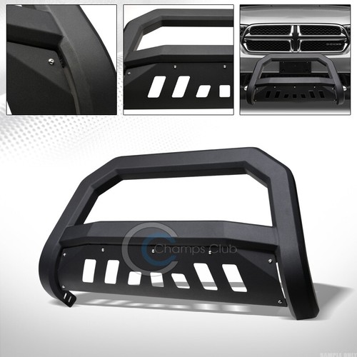 For 11-13 Durango/Grand Cherokee Matte Blk AVT Bold Bull Bar Bumper ...