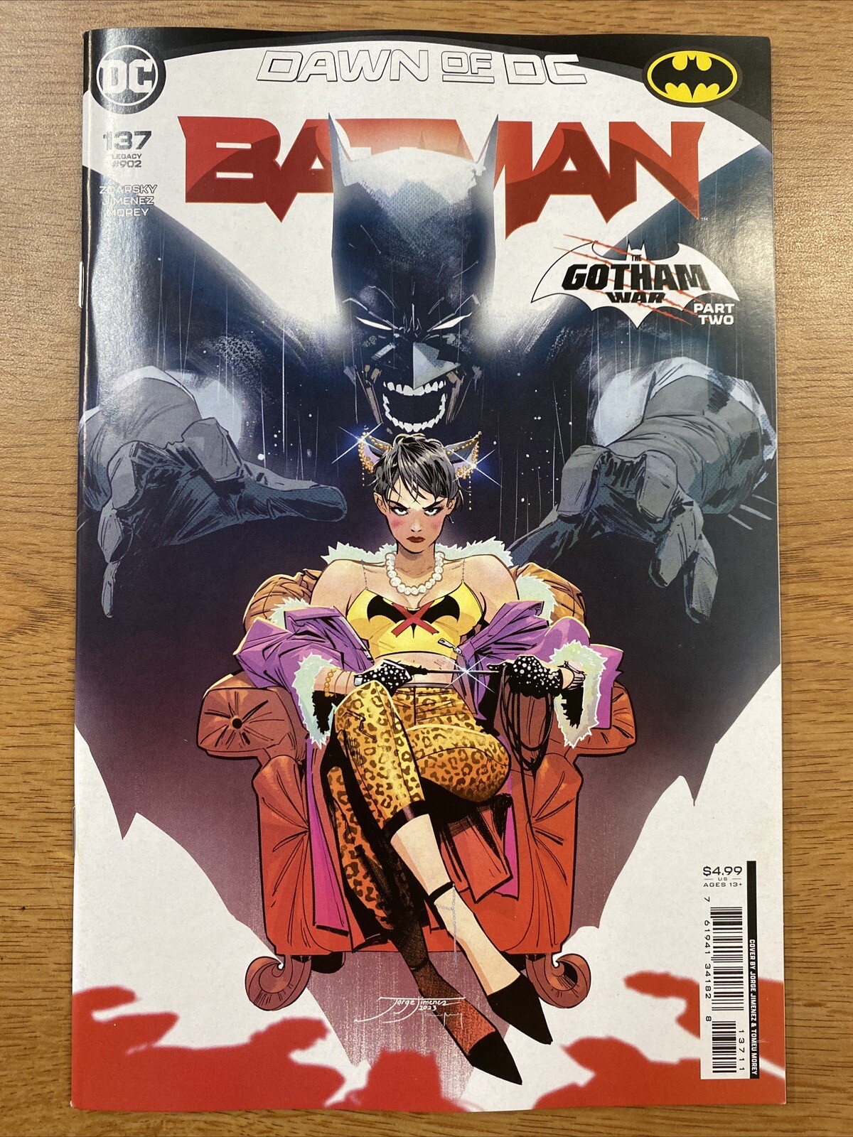 BATMAN #137 CVR A JORGE JIMENEZ (BATMAN CATWOMAN THE GOTHAM WAR) 7/20/23