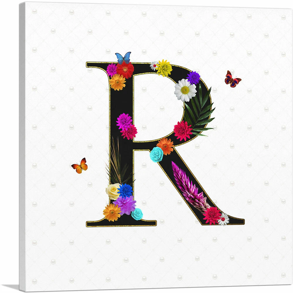 R Letter In Flower