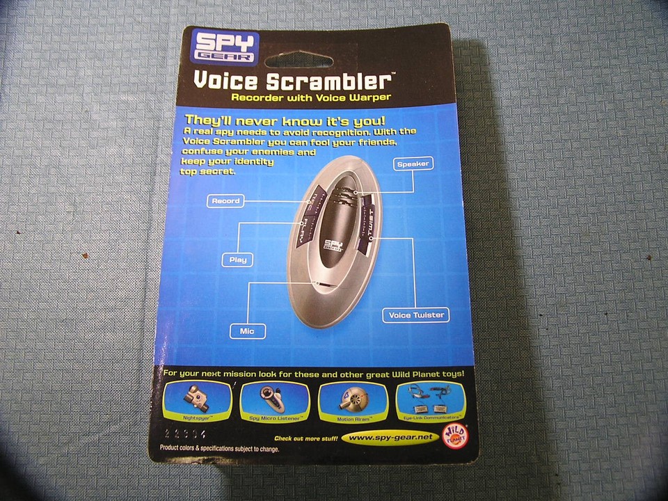 Voice Scrambler, Spy Gear - Recorder with voice warper - New in Box ...