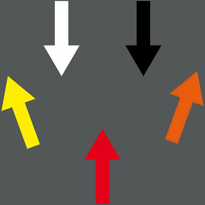 Pfeil 10cm breit Autoaufkleber Tattoo Folie PVC Klebefolie ...