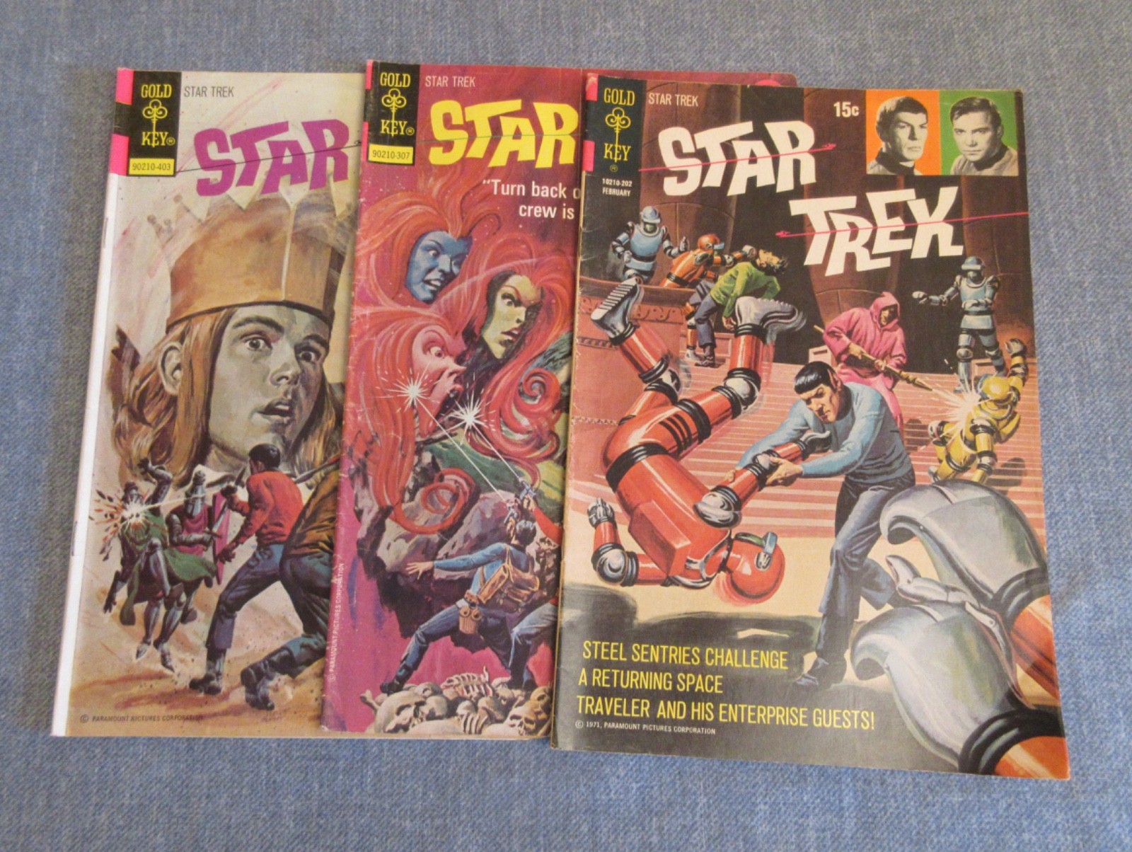 Lot of *3* 1972-74 Gold Key STAR TREK! #13, 19, 23 (Mid-Grade) *Painted ...