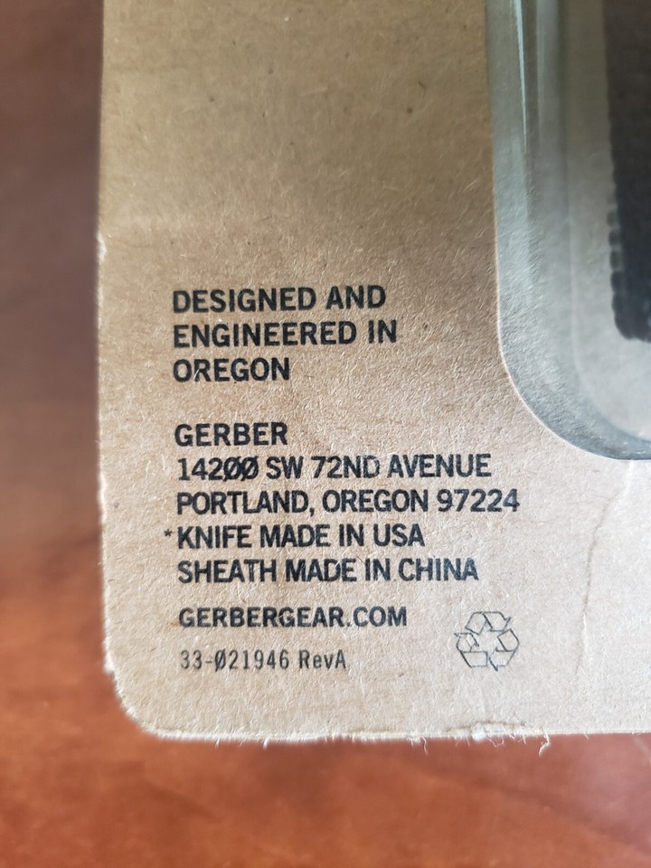 New Gerber Prodigy Fixed Plain Blade Knife, Coyote Brown Tan Grip | eBay