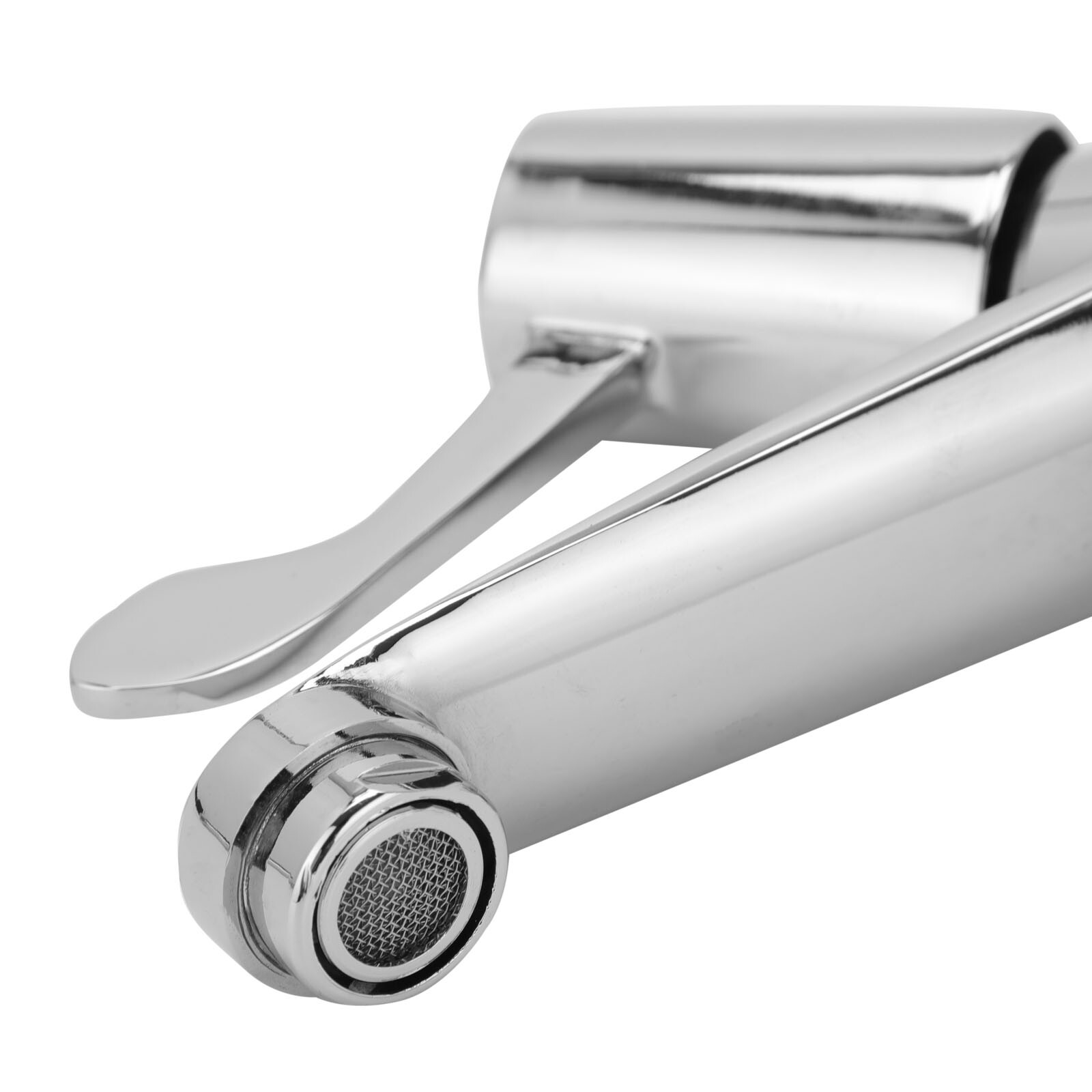 Modern Durable 1 Pair Lever Chrome Basin Taps Pillar Disabled 1/4 Turn ...