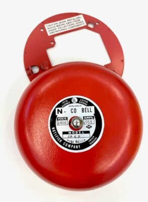 NOTIFIER BELL CP-6-P 24VDC VINTAGE NOTIFIER BELL RED 6" | eBay