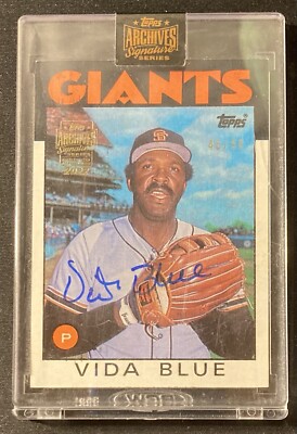 2022 TOPPS ARCHIVES SIGNATURE VIDA BLUE '86 TOPPS AUTOGRAPH AUTO #46/99 ...