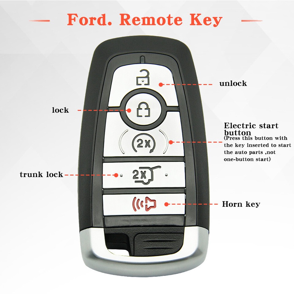 🔥For 2017 2018 2019 2020 Ford Fusion Smart Key Proximity Keyless Remote ...
