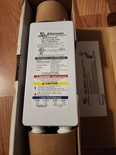 Allanson 5930CPX120 Neon Transformer New In Box | eBay