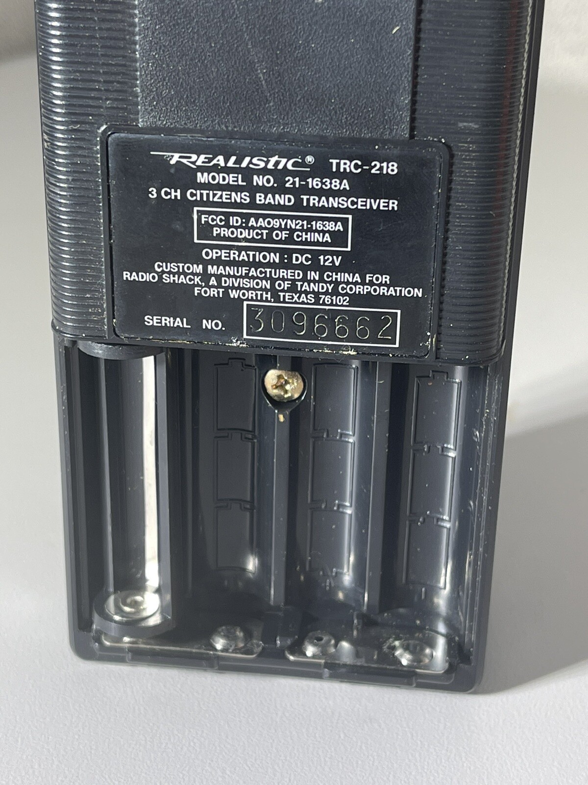 Realistic TRC-218 3-Channel 2W Walkie Talkie Transceiver for sale ...