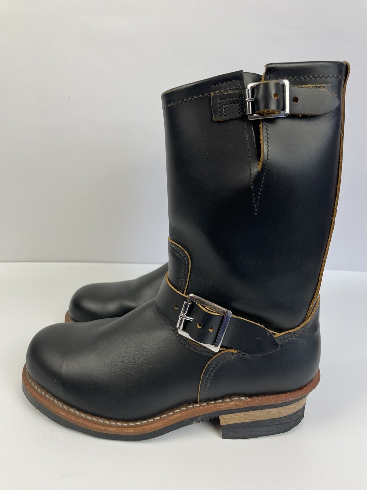 Red Wing 9268 Engineer Boots Klondike Leather Black S… - Gem