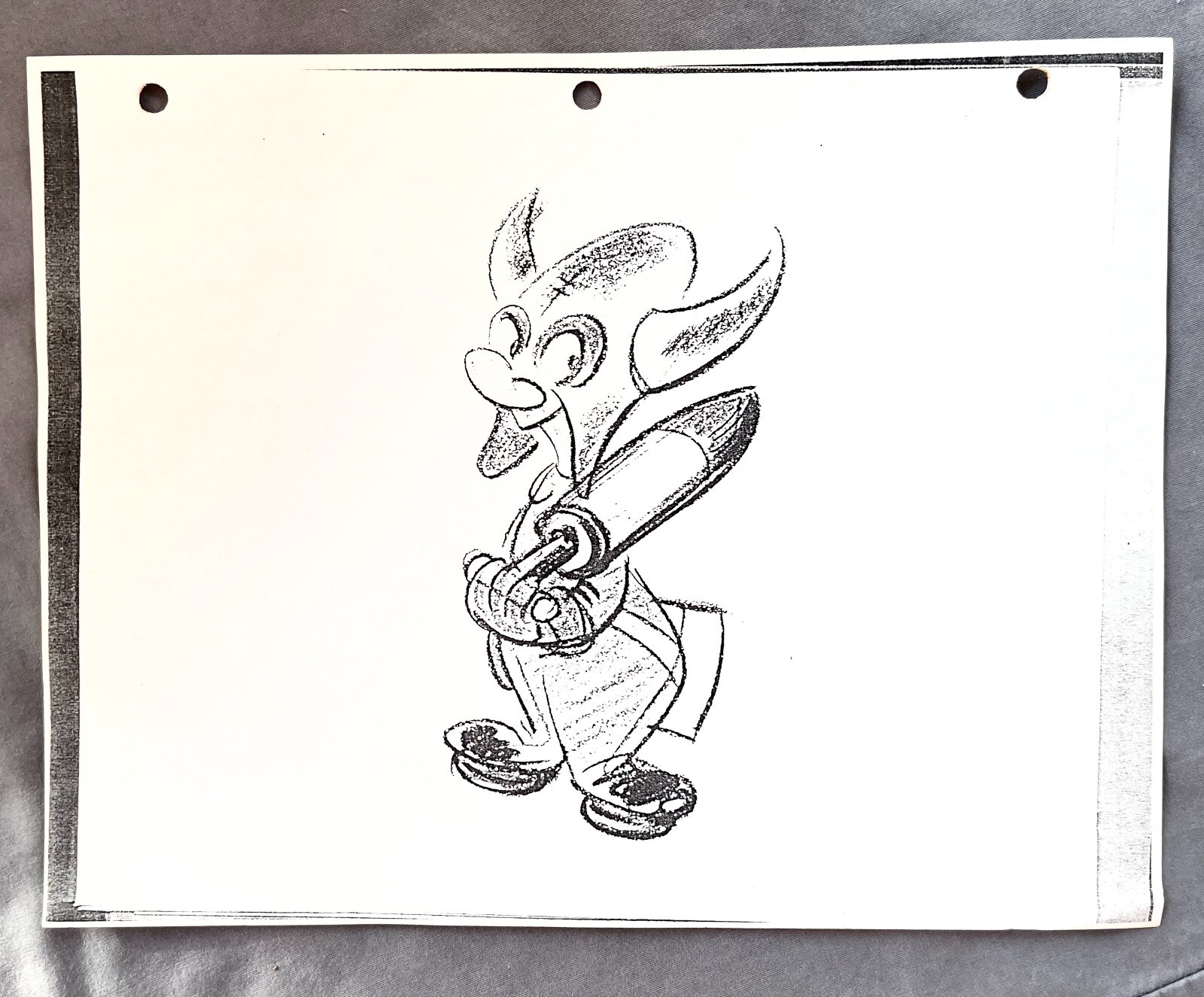 THE GREMLINS 1947 Disney Model Sheet Photocopy RUFUS with a BOMB | eBay