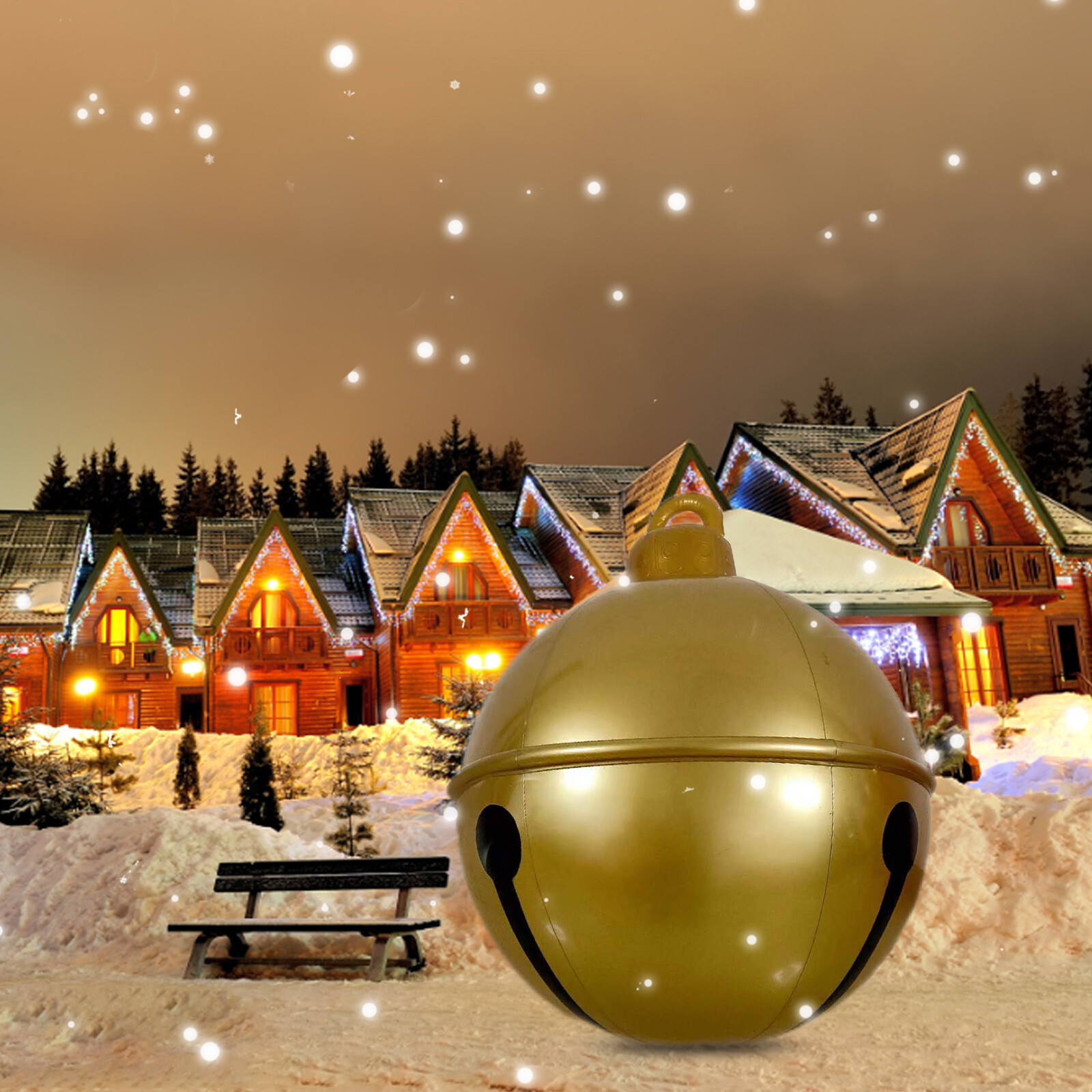 Bell Shape Decorative Balloons Giant PVC Air Balls Charms Reusable ...