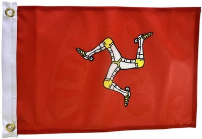 Isle of Man Flag Heavy 1.5ft x 1ft Manx IOM STRONG 110D Polyester for ...