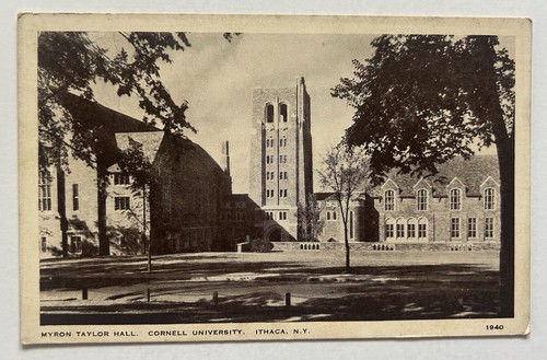 Myron Taylor Hall Cornell University Ithaca NY 1940 Postcard B4 | eBay