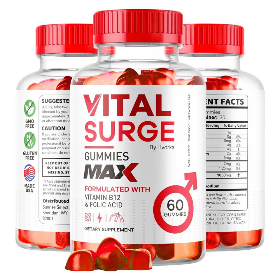 Vital Surge Gummies for Men, Vital Surge Male Gummies Maximum Strength ...