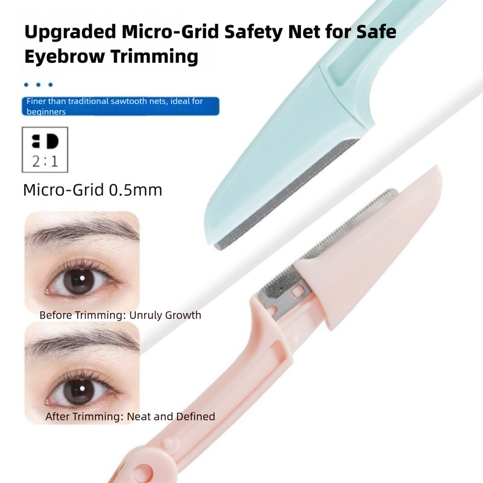 Safe Folding Eyebrow Trimmer Portable Anti-Scratch Razor Personal Care ...