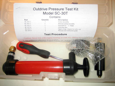 Outdrive Lower Unit Pressure Lube Leak Test Kit OMC Volvo Mercruiser ...