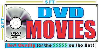 DVD MOVIES Banner Sign NEW LARGER Size Best Quality for the $$$$ | eBay