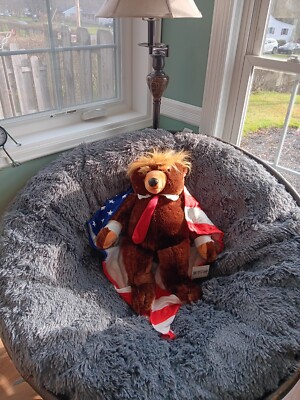 Trumpy Bear Deluxe 22” Donald Trump Teddy Bear Plush With American Flag ...